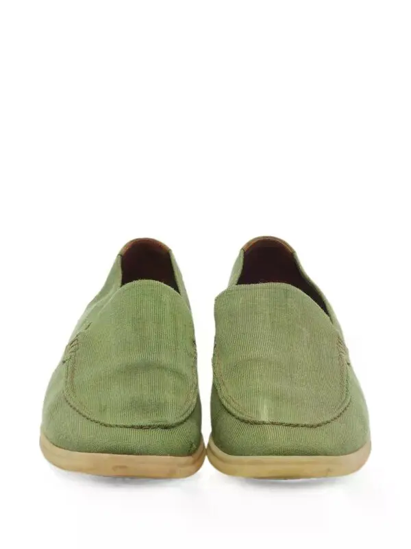Loro Piana Summer Walk Suede-trim Loafers
