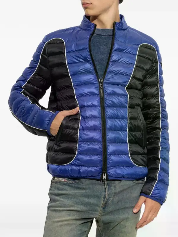 DIESEL® Quilted Panelled Zip-up Jacket