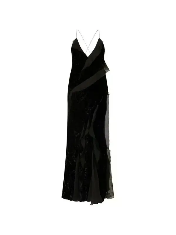 Roberto Cavalli Ruffled-details Maxi Dress