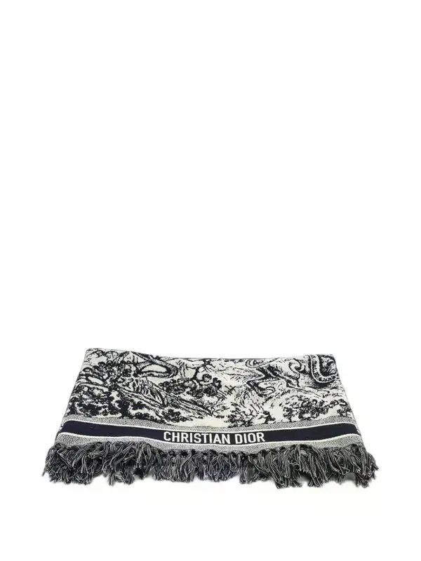 Dior Oblique-pattern Beach Towel