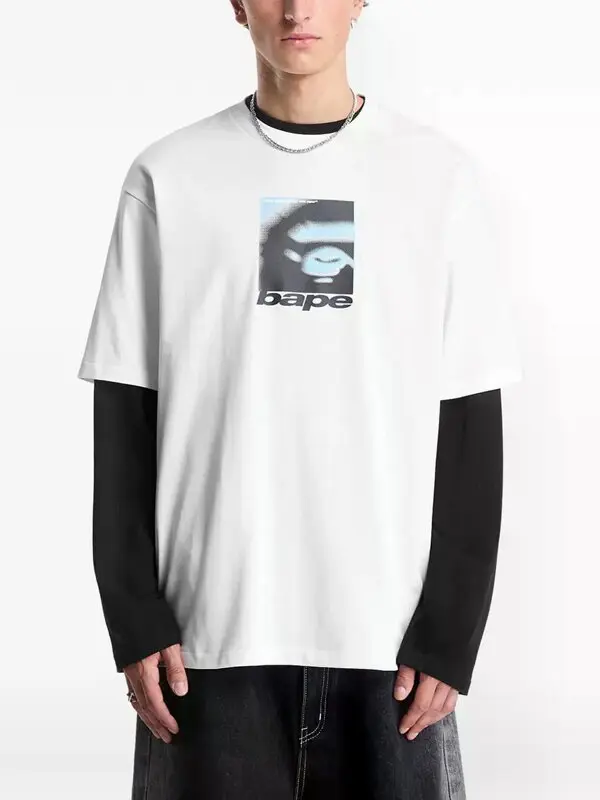 A BATHING APE Spray Ape Head T-shirt