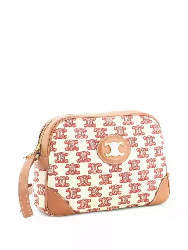 Celine Camera Bag Triomphe Canvas Small Crossbody Bag - Neutrals