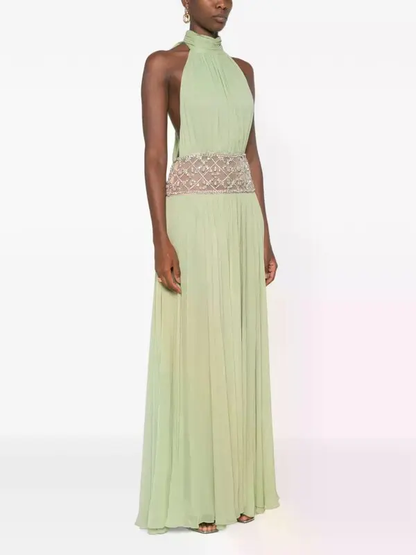 Retrofete Kreeli Crystal-embellished Maxi Dress