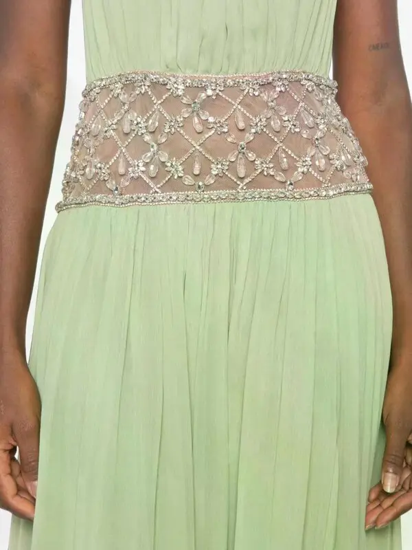 Retrofete Kreeli Crystal-embellished Maxi Dress