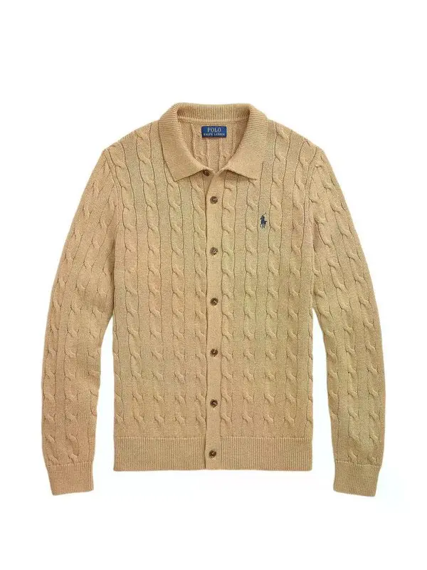 Polo Ralph Lauren Cable-knit Cotton Cardigan - Neutrals