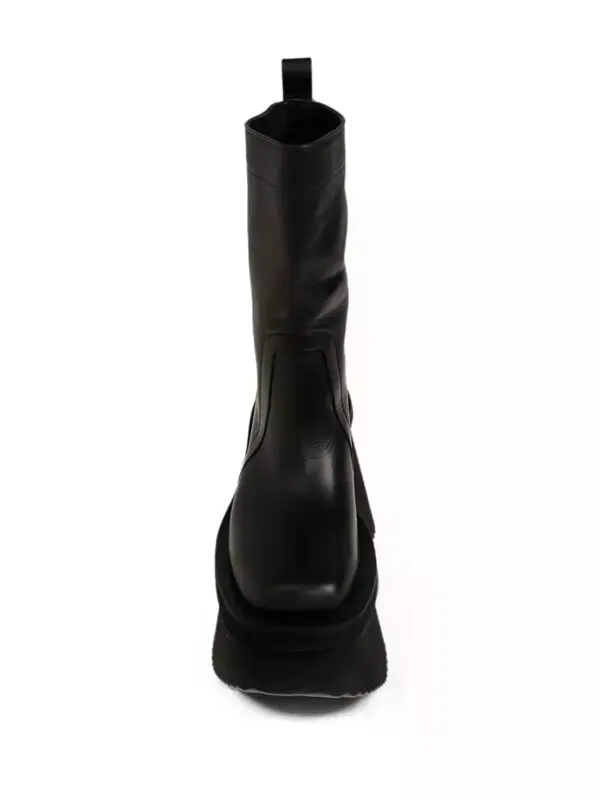 Rick Owens Factory Boots Platform Ankle Boots