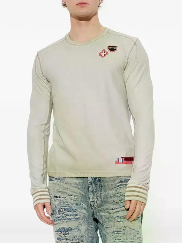 DIESEL® Patch-detail Long-sleeve T-shirt