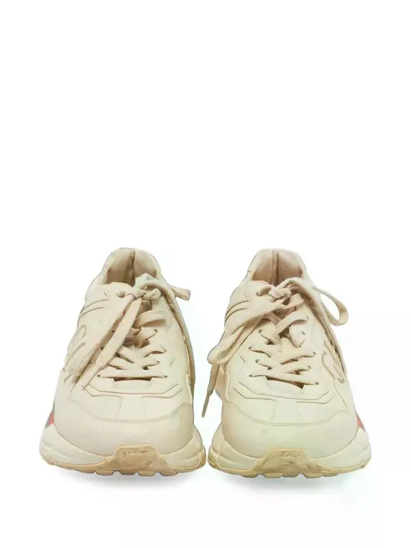 Gucci Rhyton Logo Leather Low-top Sneakers