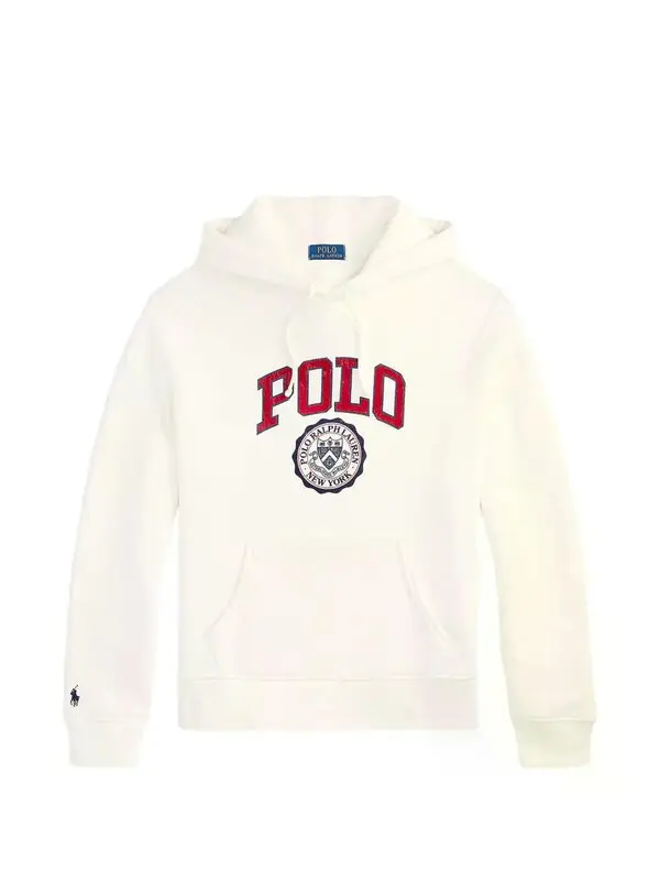 Polo Ralph Lauren Logo Fleece Hoodie - White