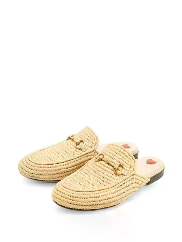 Gucci Princetown Horsebit Woven Mules