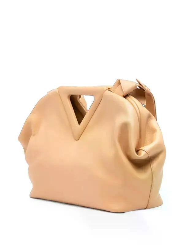Bottega Veneta 2012-2026 Medium Leather The Point Triangle Satchel