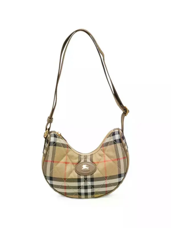 Burberry Horseshoe Quilted Shoulder Bag - Neutrals