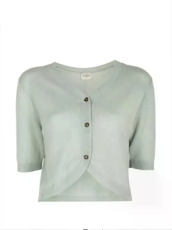 Le Kasha Fano Cropped Short-sleeve Cardigan - Green
