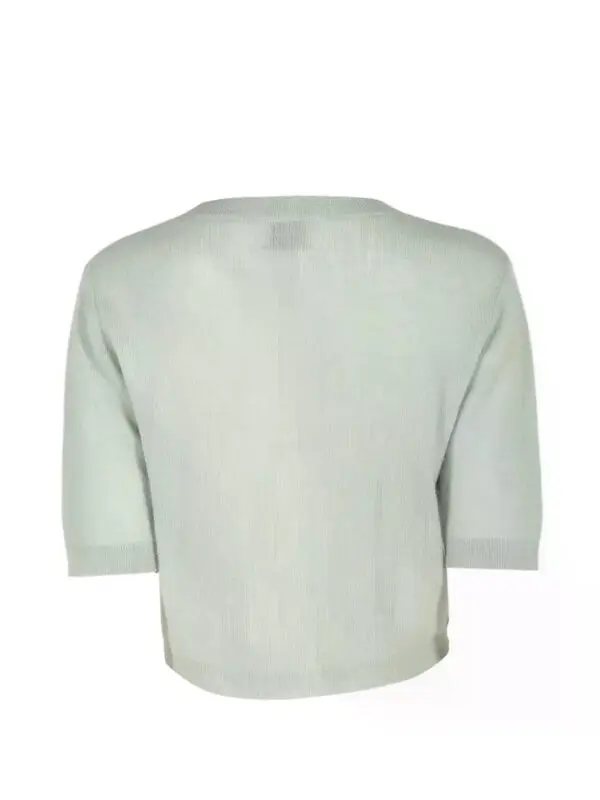 Le Kasha Fano Cropped Short-sleeve Cardigan