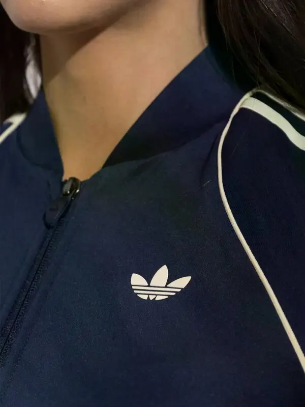 Adidas Side-stripe Zip-up Sweatshirt