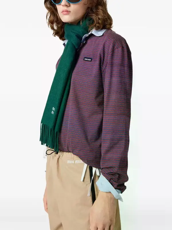 Miu Miu Striped Jersey T-shirt