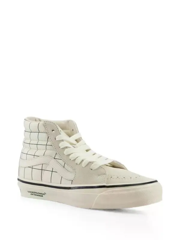 VANS X Undercover Sk8-hi Grid-pattern Sneakers