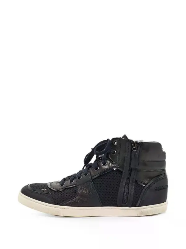 LANVIN Leather Hi-top Sneakers