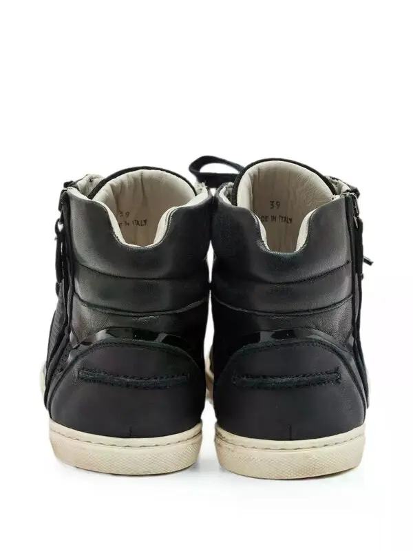 LANVIN Leather Hi-top Sneakers