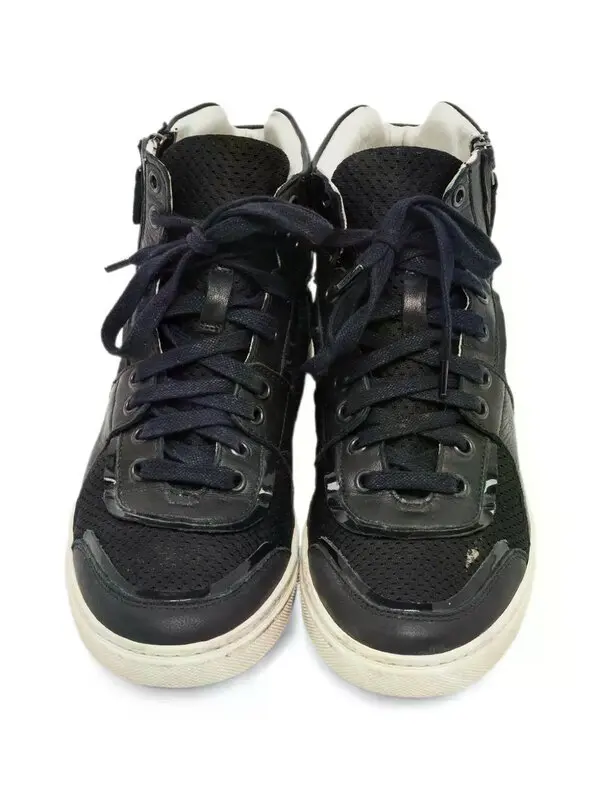 LANVIN Leather Hi-top Sneakers