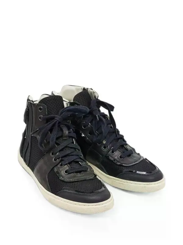 LANVIN Leather Hi-top Sneakers