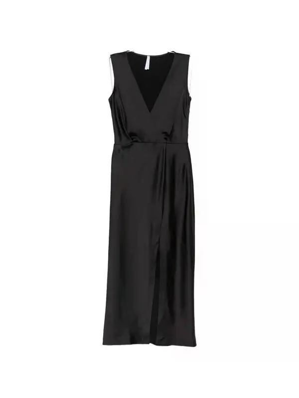 Imperial Belted Wrap-style Dress
