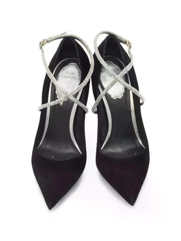 Rene Caovilla Twista Crystal-embellished Pumps