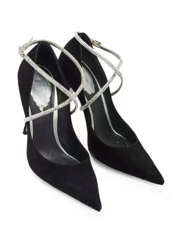 Rene Caovilla Twista Crystal-embellished Pumps