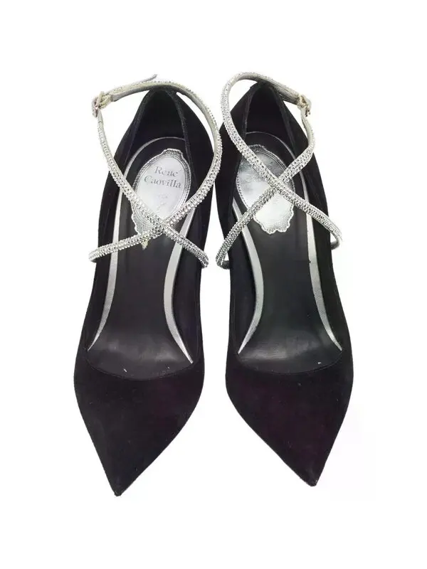 Rene Caovilla Twista Crystal-embellished Pumps