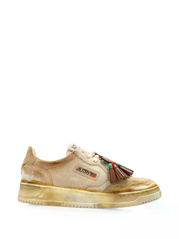 AUTRY Medalist Tassel-detail Sneakers - Neutrals