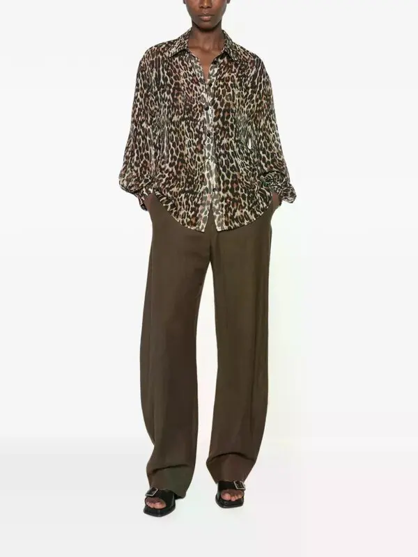 Imperial Leopard-print Button-down Shirt