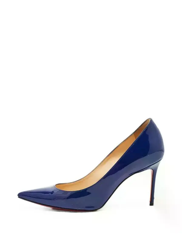 CHRISTIAN LOUBOUTIN Pigalle Patent Leather Pumps - Blue