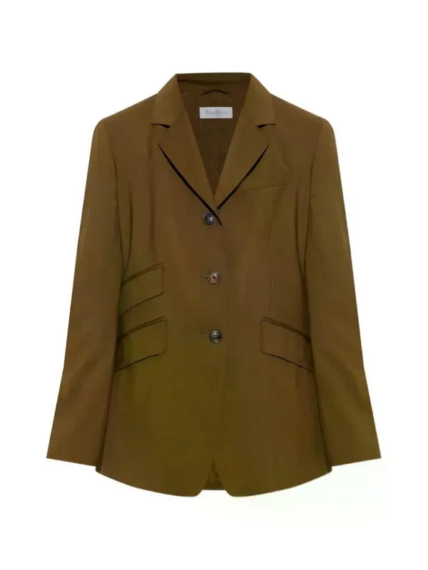 Max Mara Patio Wool Blazer - Brown