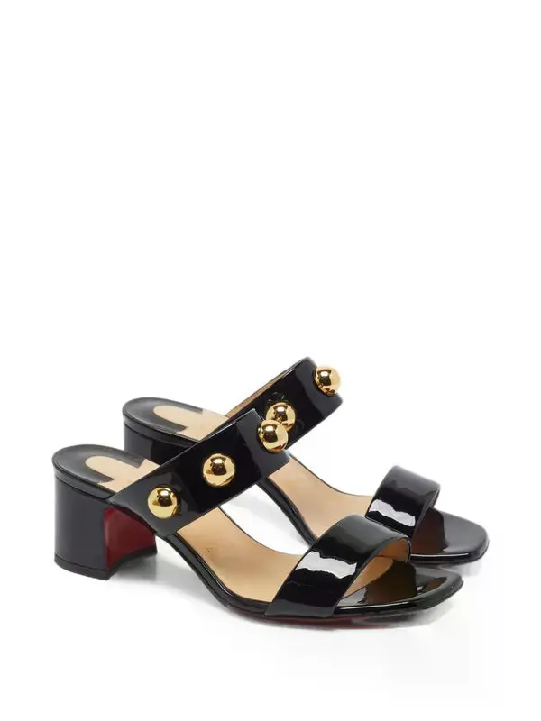 CHRISTIAN LOUBOUTIN Simple Billi Studded Block-heeel Sandals