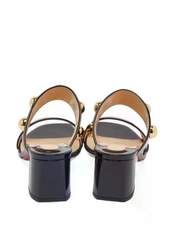 CHRISTIAN LOUBOUTIN Simple Billi Studded Block-heeel Sandals