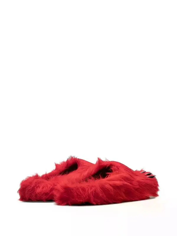 BRAVEST STUDIOS Bear Claw Faux-fur Mules