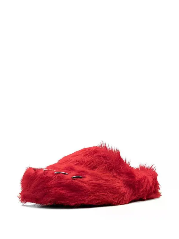 BRAVEST STUDIOS Bear Claw Faux-fur Mules