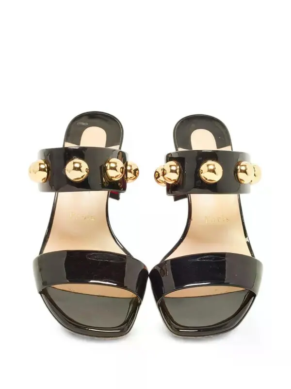 CHRISTIAN LOUBOUTIN Simple Billi Studded Block-heel Sandals