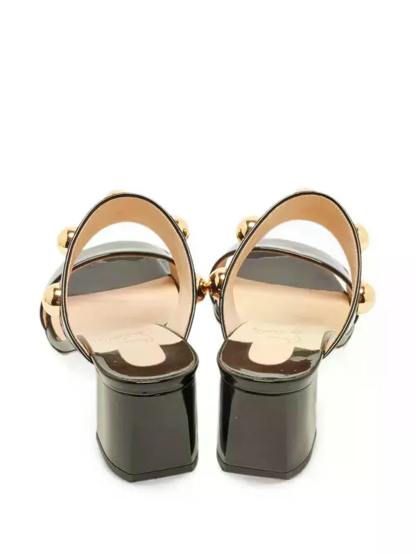 CHRISTIAN LOUBOUTIN Simple Billi Studded Block-heel Sandals