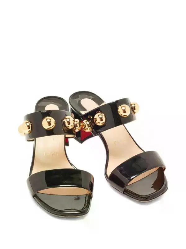 CHRISTIAN LOUBOUTIN Simple Billi Studded Block-heel Sandals