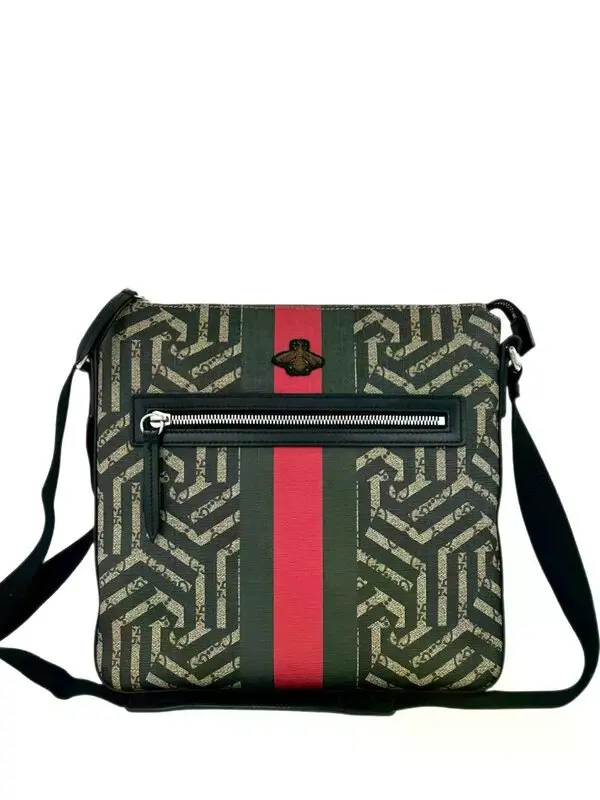 Gucci 2000-2015 Gg Supreme Caleido Web Bee Crossbody Bag