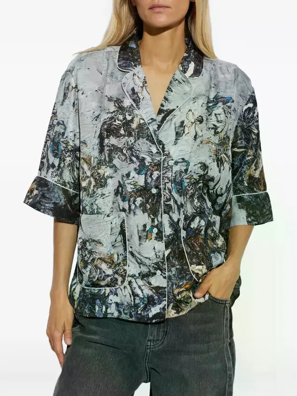 Munthe Vushi Printed Silk Shirt