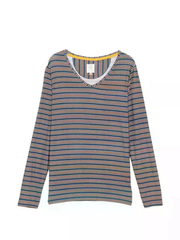 PIP STUDIO Striped V-neck Long-sleeve Top