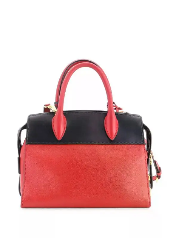 Prada Esplanade Saffiano Tote With City Calf Small Satchel