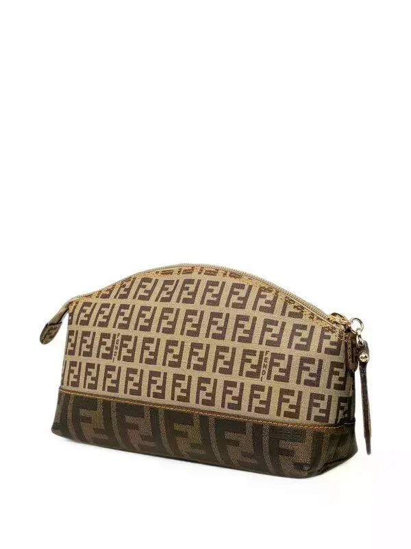 Fendi Zucca And Zucchino Coated Canvas Cosmetic Pouch