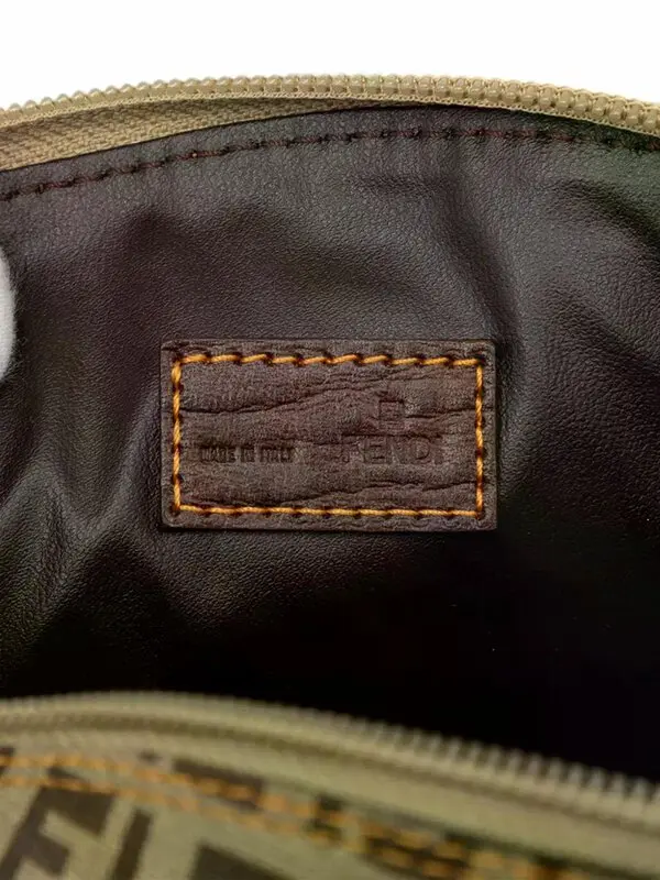 Fendi Zucca And Zucchino Coated Canvas Cosmetic Pouch