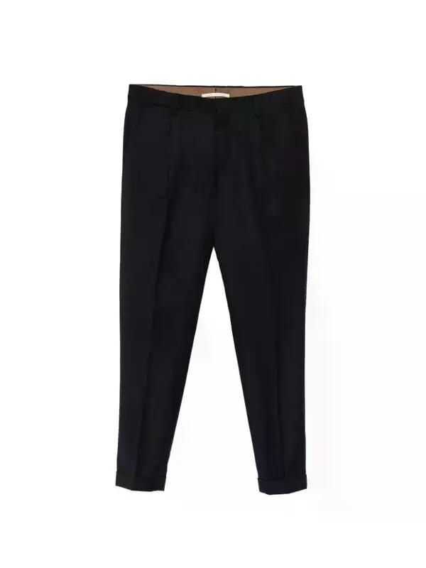 BRIGLIA 1949 Pressed Crease Turn-up Trousers