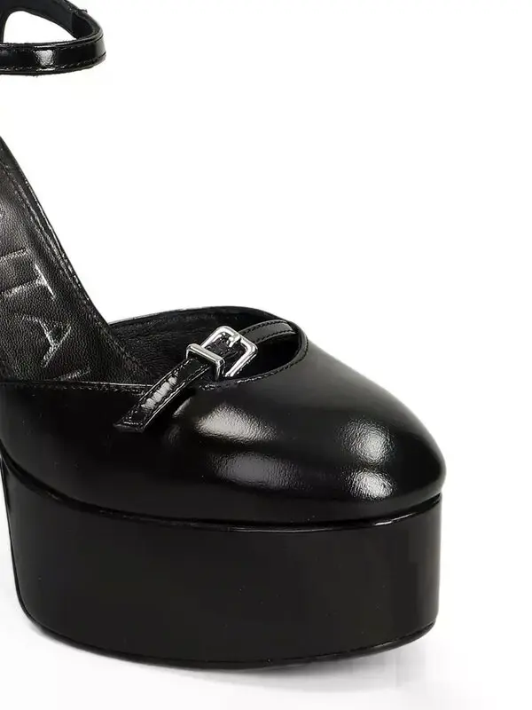 CHANTAL Buckle-detail Platform Pumps