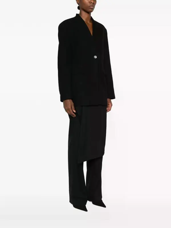 LE SULLY STUDIO Single-breasted Collarless Coat