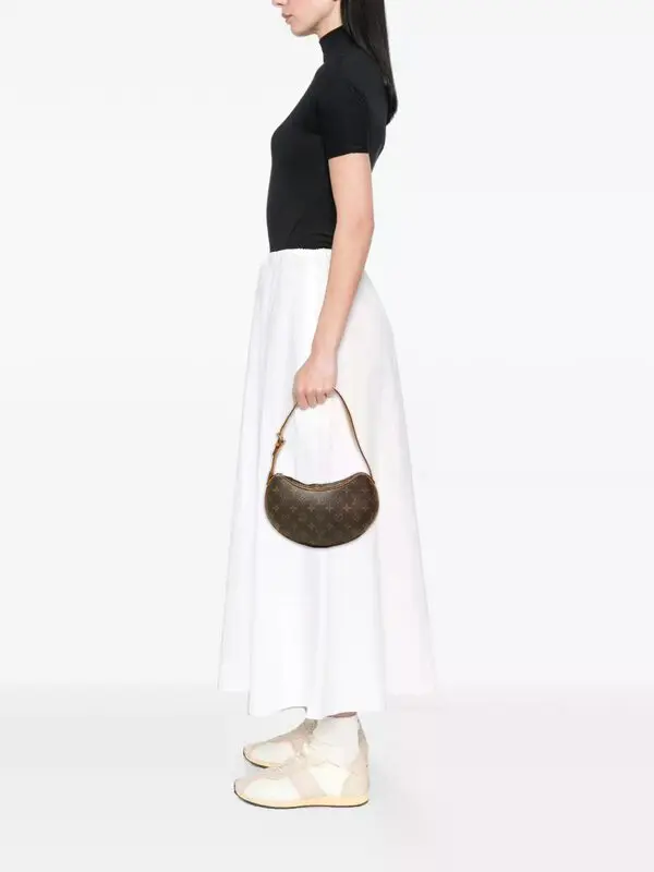 LOUIS VUITTON 2002 Monogram Croissant Pm Hobo Bag